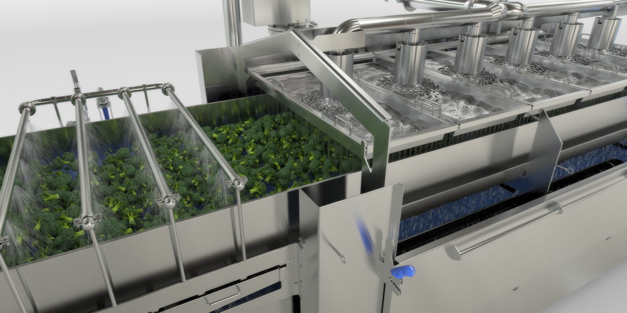 Equipment for processing IQF vegetables | Octofrost
